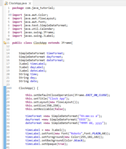 How to Create a Clock in Java | Important Concept