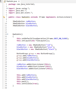 How to Create RadioButton in Java | Important Concept