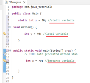 Types of Variables in Java | Important Concept
