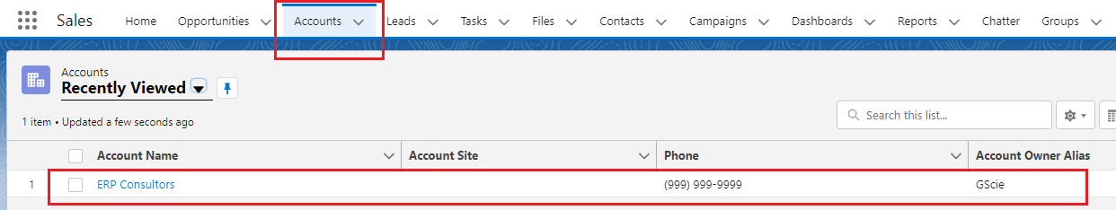 Create New Opportunity on Existing Account in Salesforce