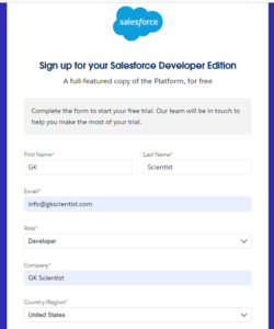How to Create Salesforce Developer Account and Login to It