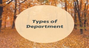 Important Types of Department